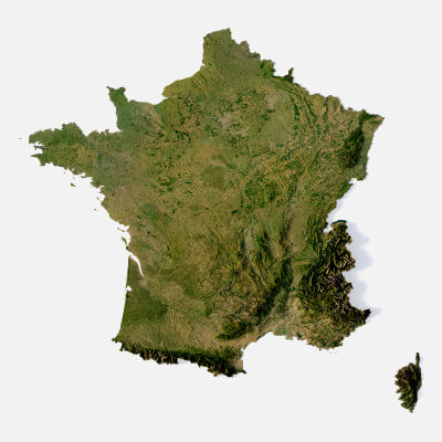 France Terrain - 3D Model by Shustrik