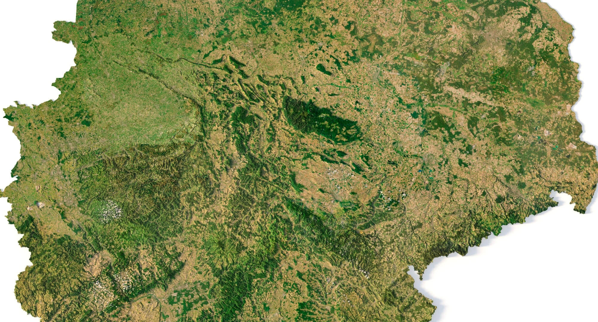 Germany Terrain - 3D Model by Shustrik