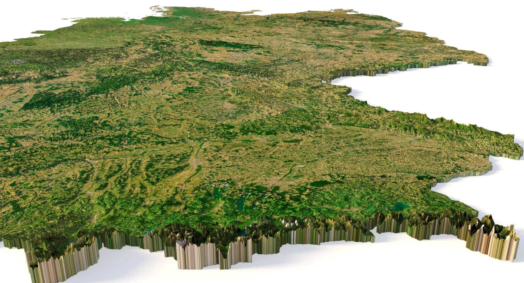 Germany Terrain - 3D Model by Shustrik