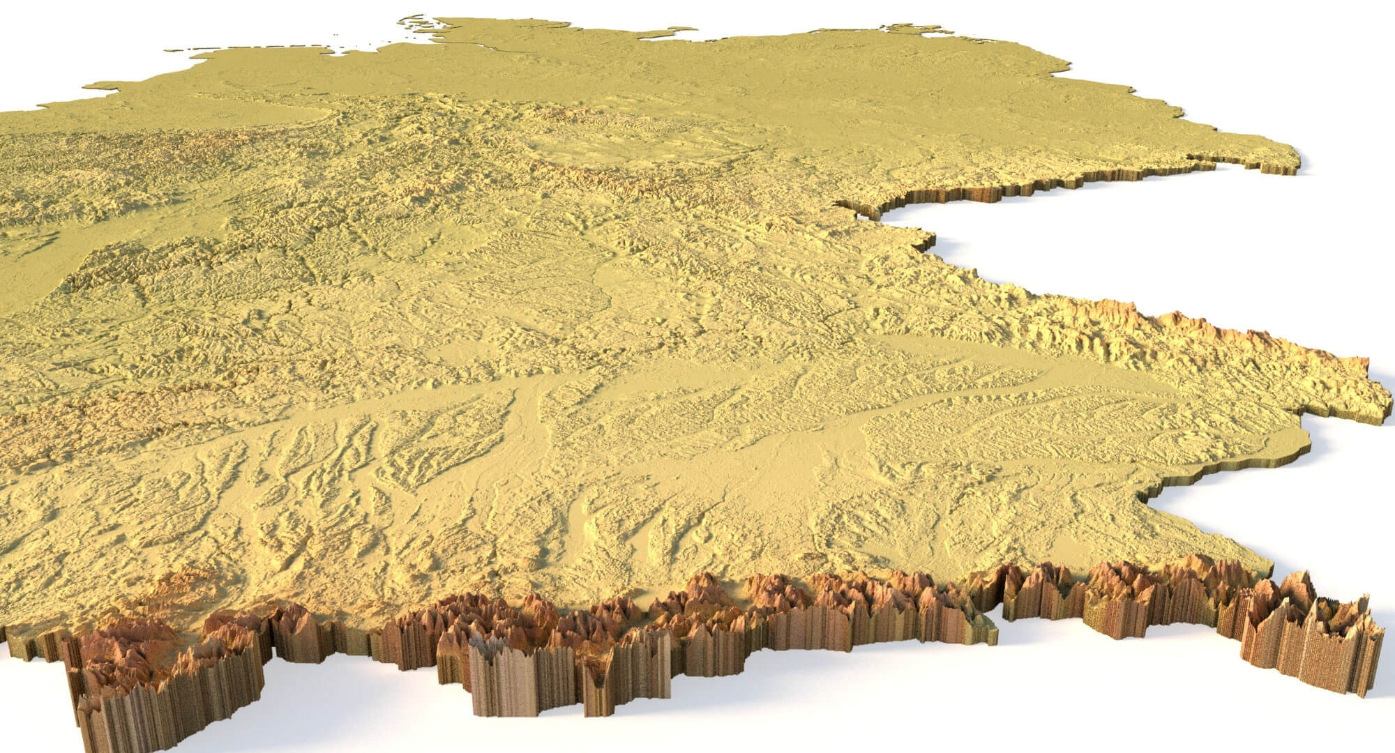 Germany Terrain - 3D Model by Shustrik