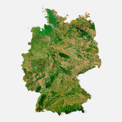 Germany Terrain - 3D Model by Shustrik