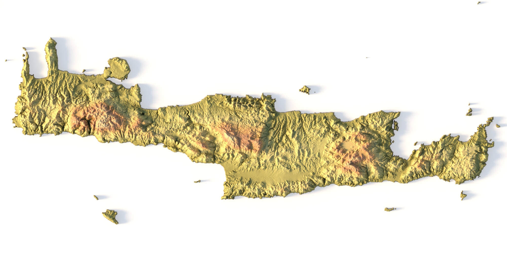 Greece Terrain - 3D Model by Shustrik