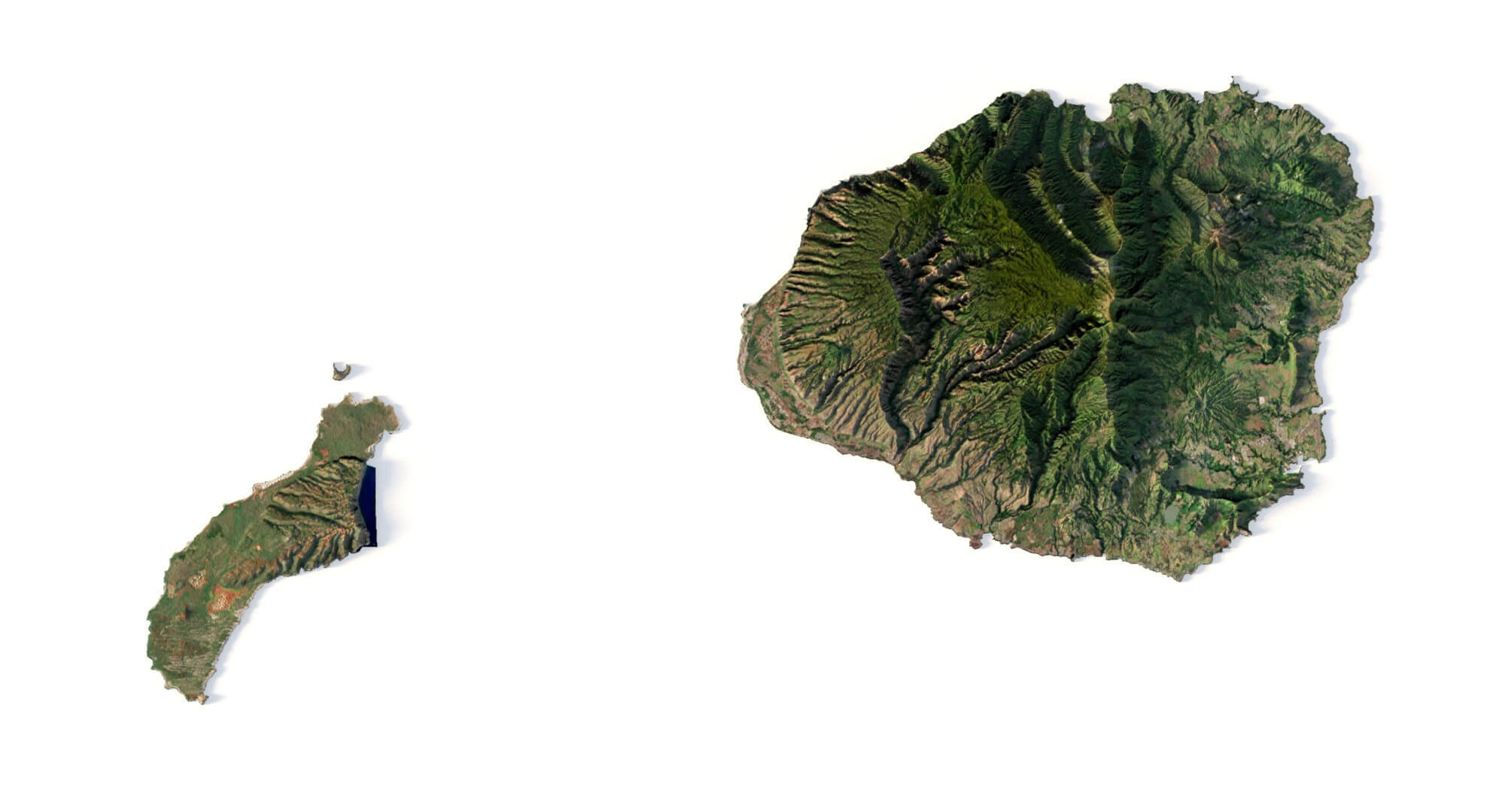Hawaii Terrain - 3D Model by Shustrik