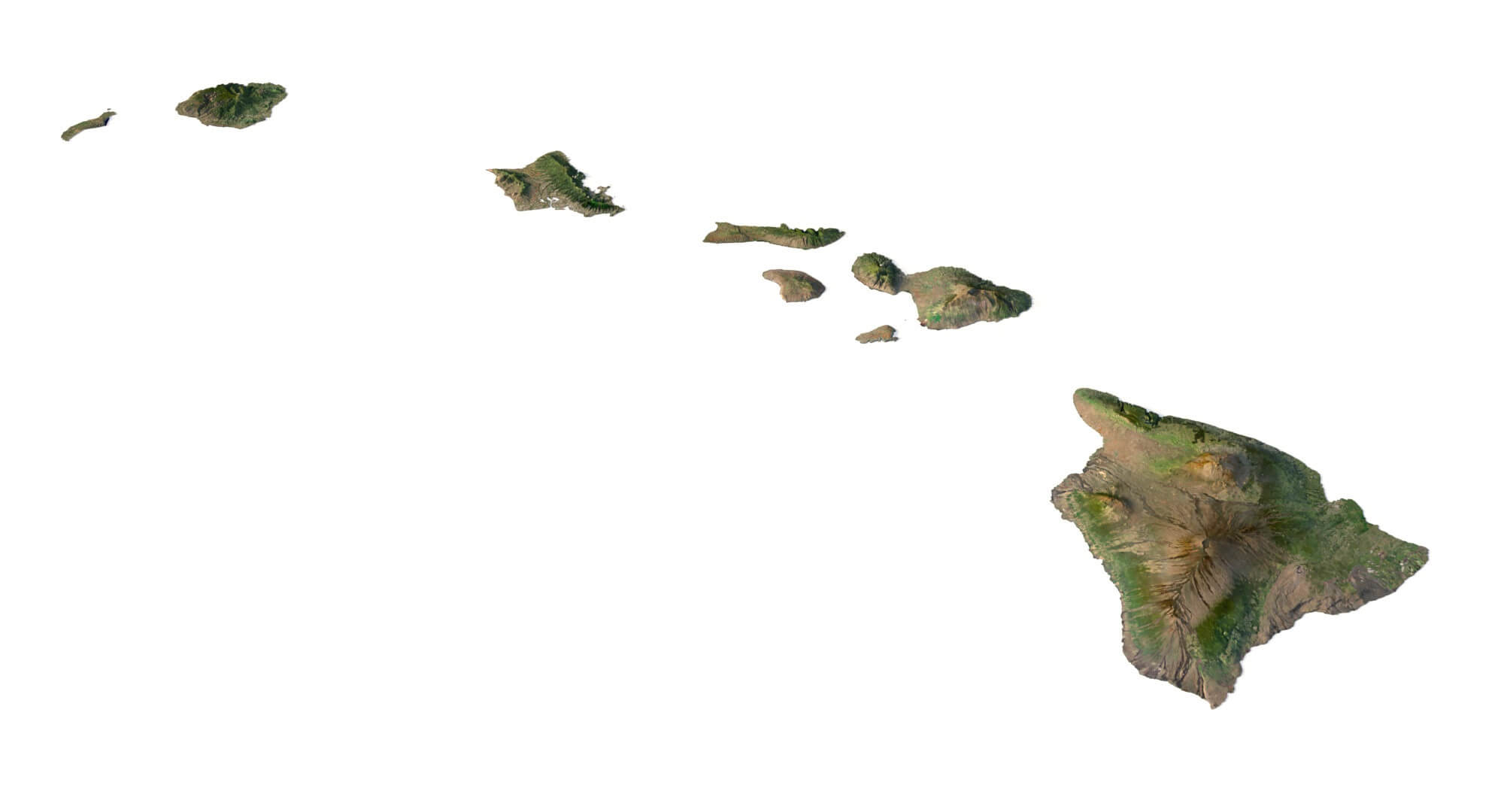 Hawaii Terrain - 3D Model by Shustrik