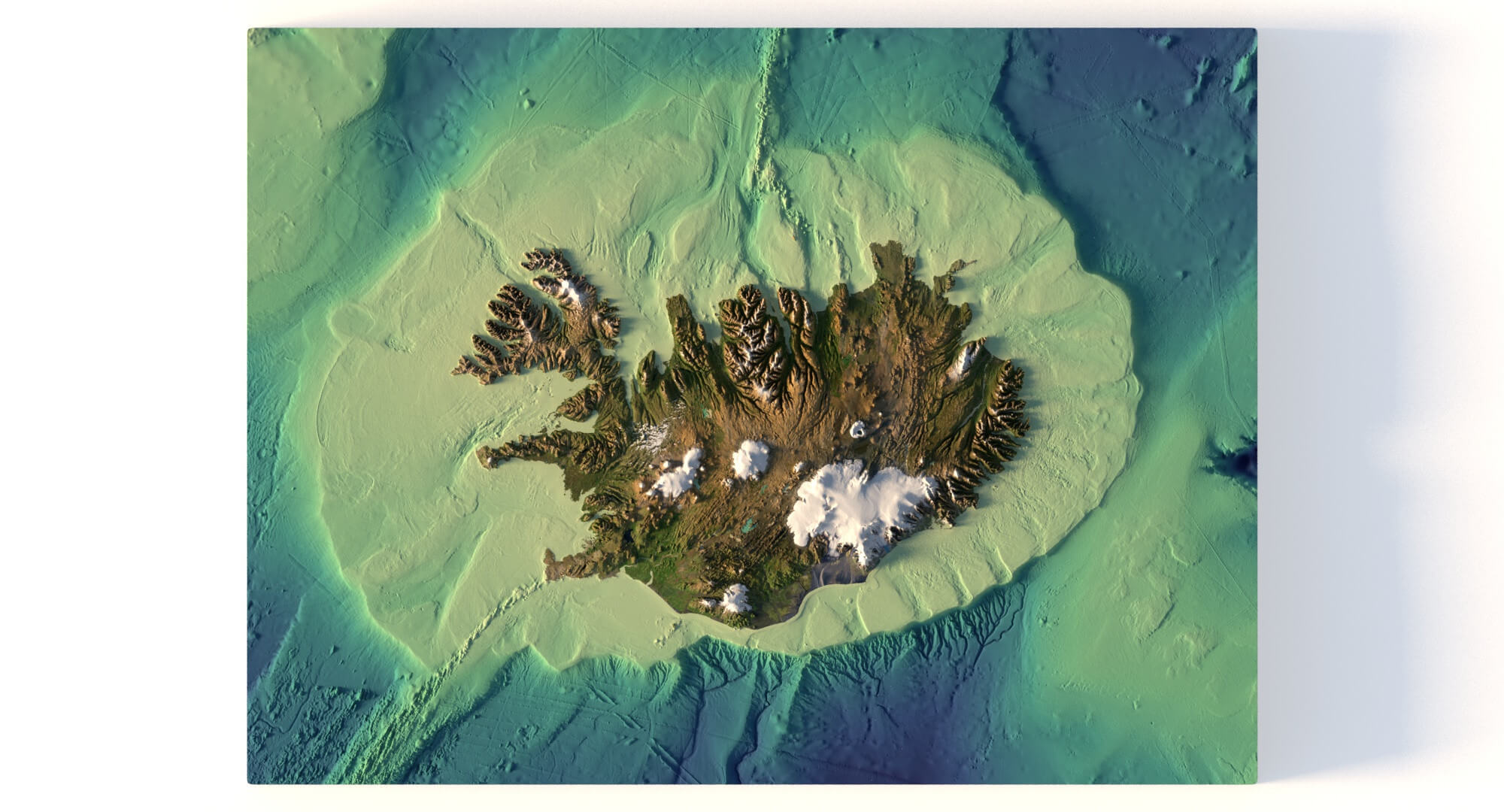 Iceland Terrain Without Water - 3D Model by Shustrik
