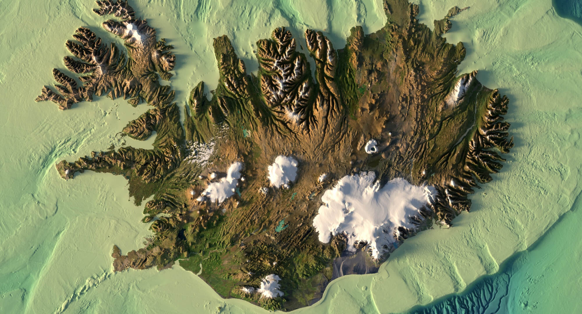 Iceland Terrain Without Water - 3D Model by Shustrik