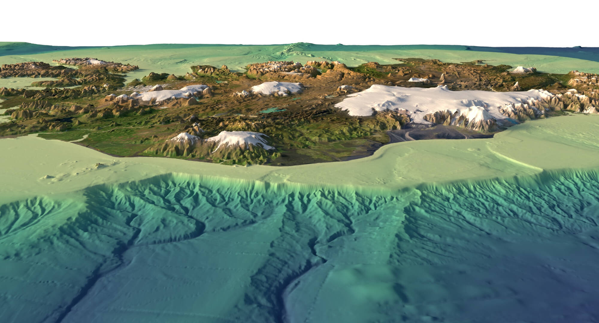 Iceland Terrain Without Water - 3D Model by Shustrik