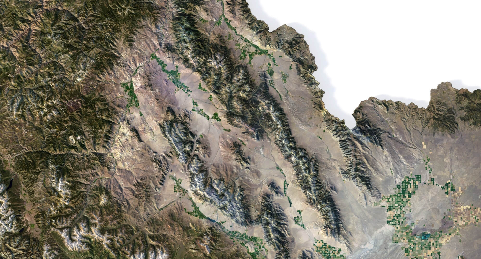 Idaho State Terrain 3D Map by Shustrik