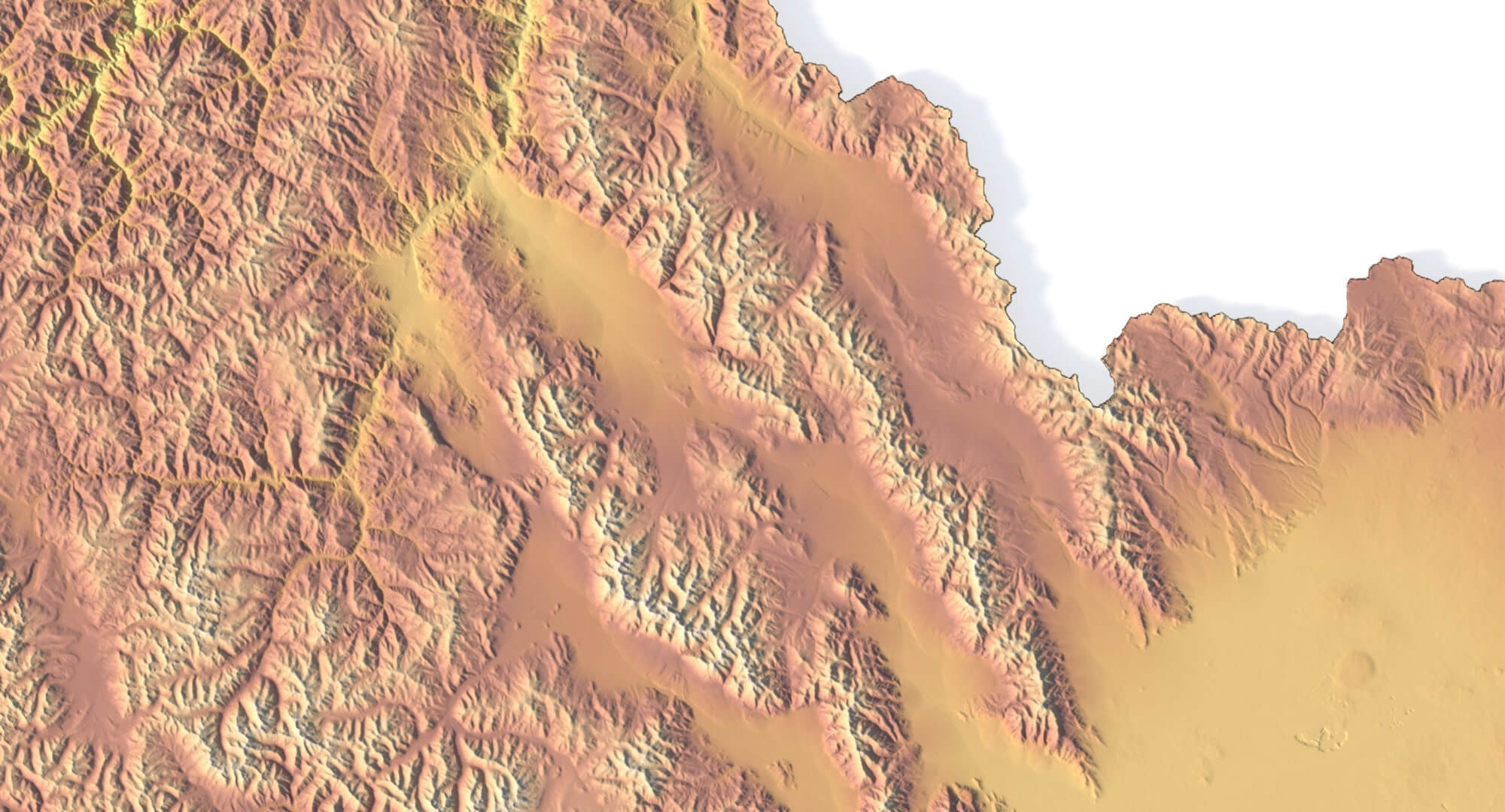Idaho State Terrain 3D Map by Shustrik