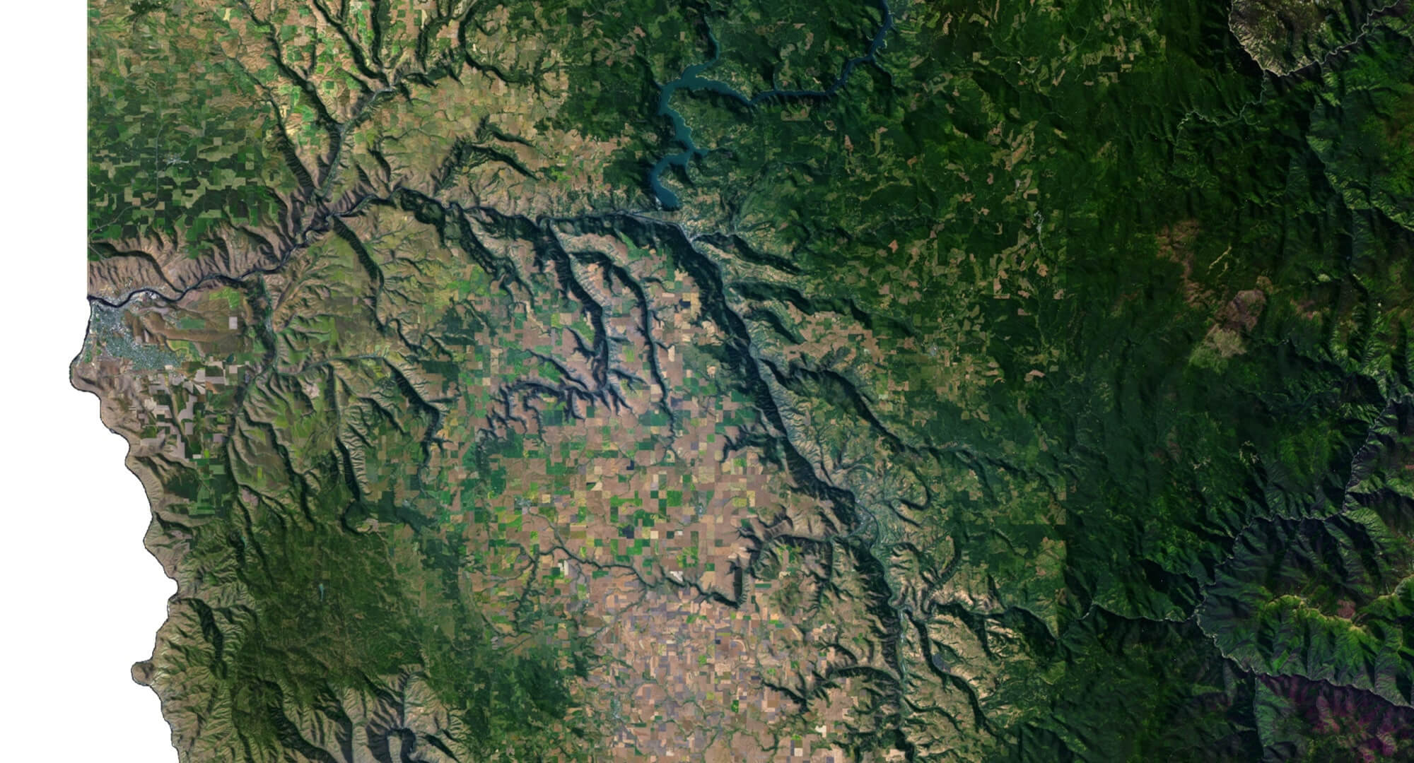 Idaho State Terrain 3D Map by Shustrik