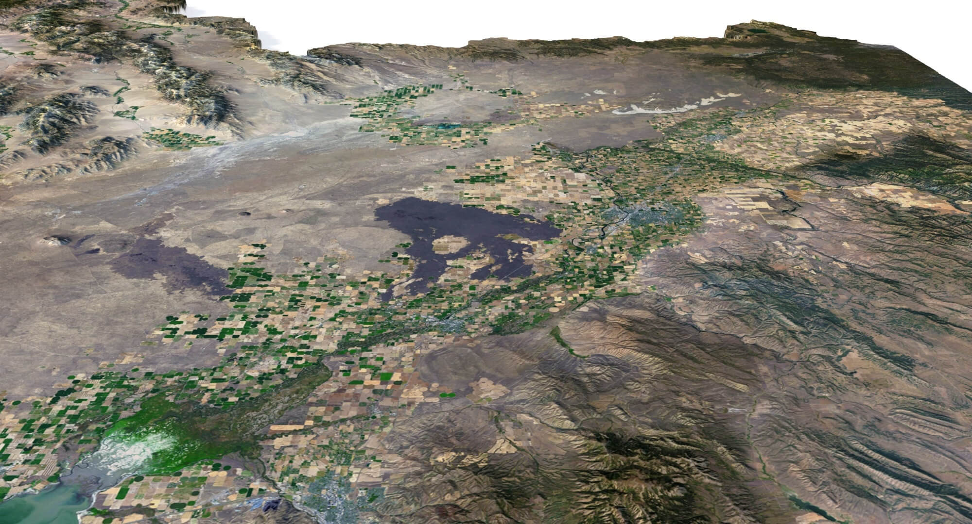 Idaho State Terrain 3D Map by Shustrik