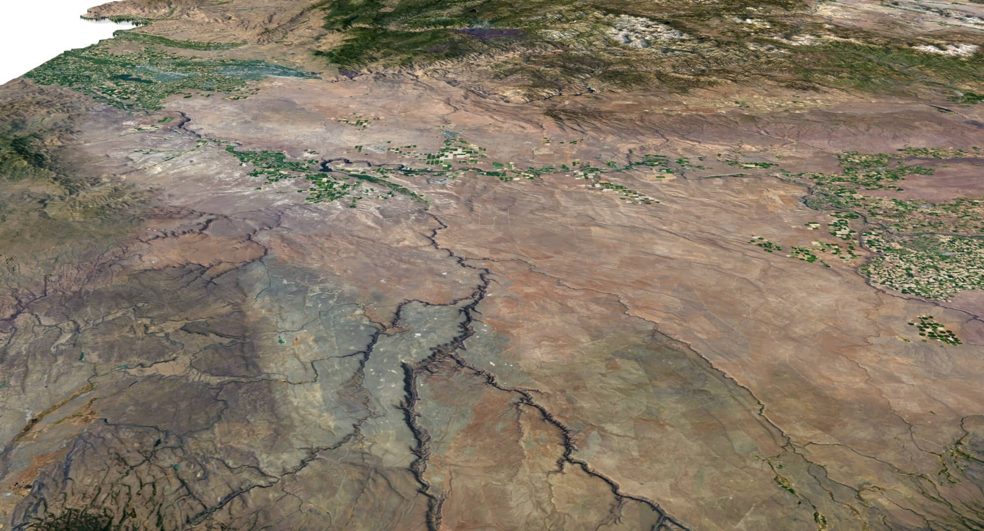 Idaho State Terrain 3D Map by Shustrik