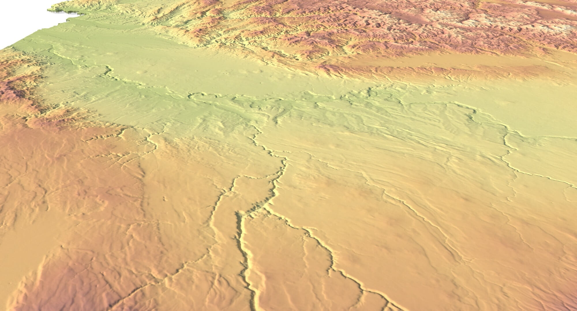 Idaho State Terrain 3D Map by Shustrik