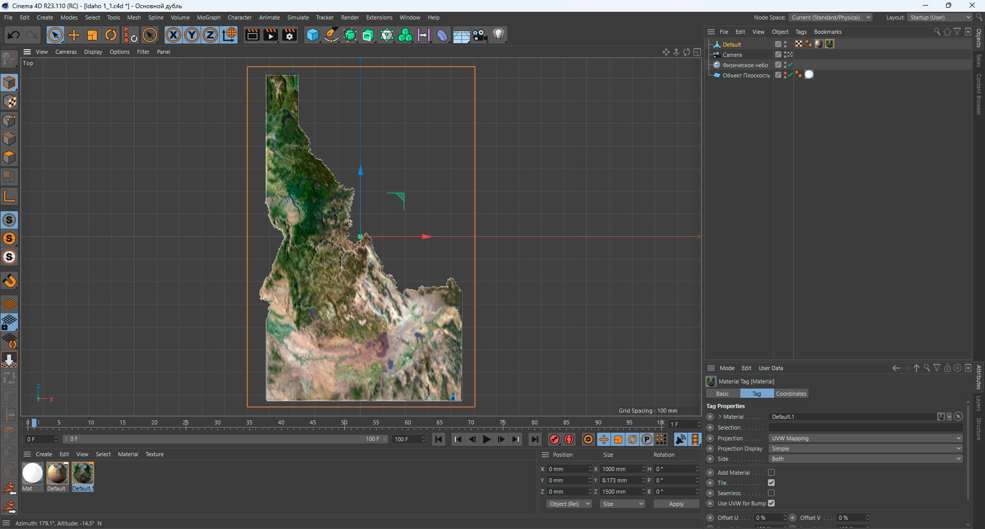 Idaho State Terrain 3D Map by Shustrik