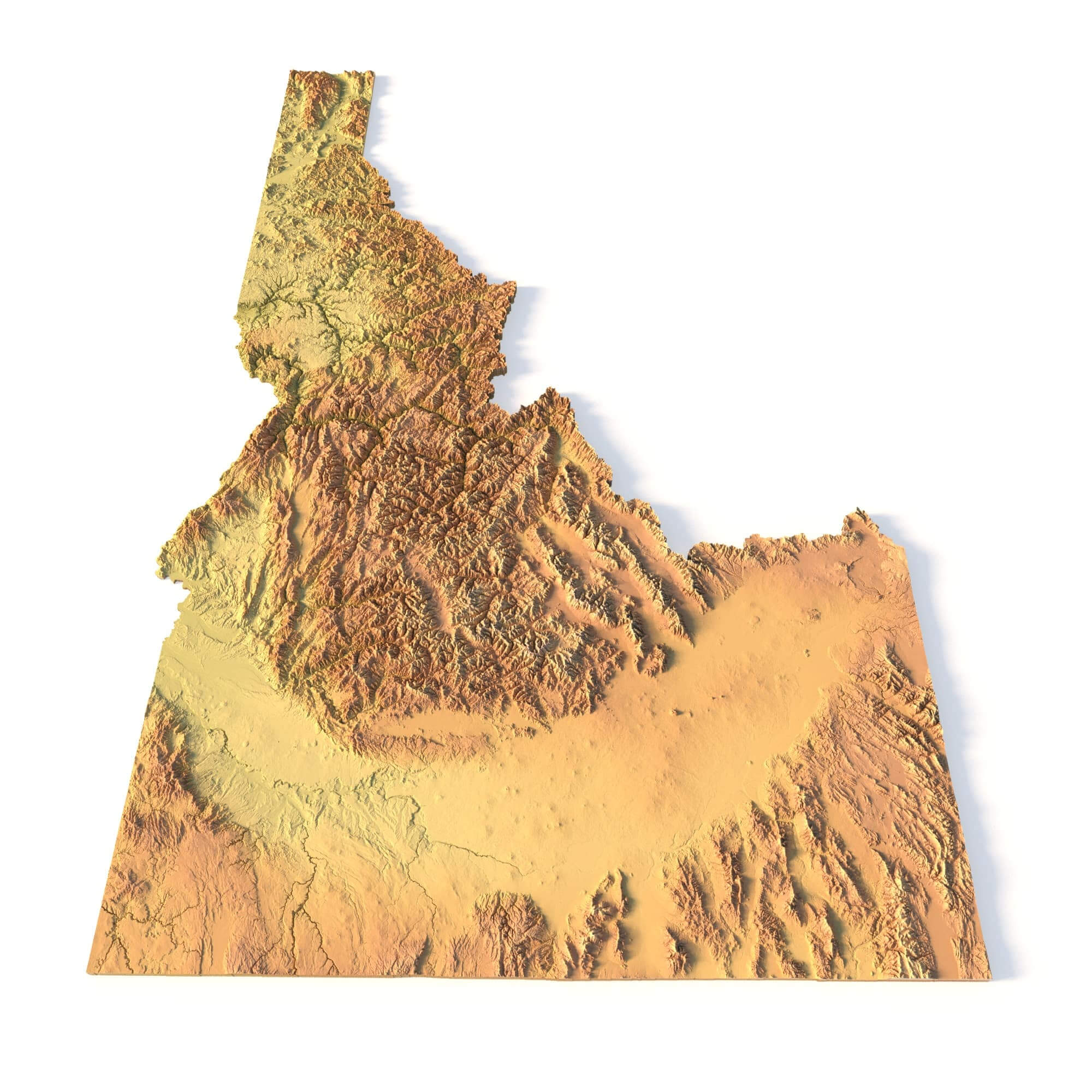 Idaho Elevation Map Idaho 🌳 Adventure Has No Boundaries! 🌳 The
