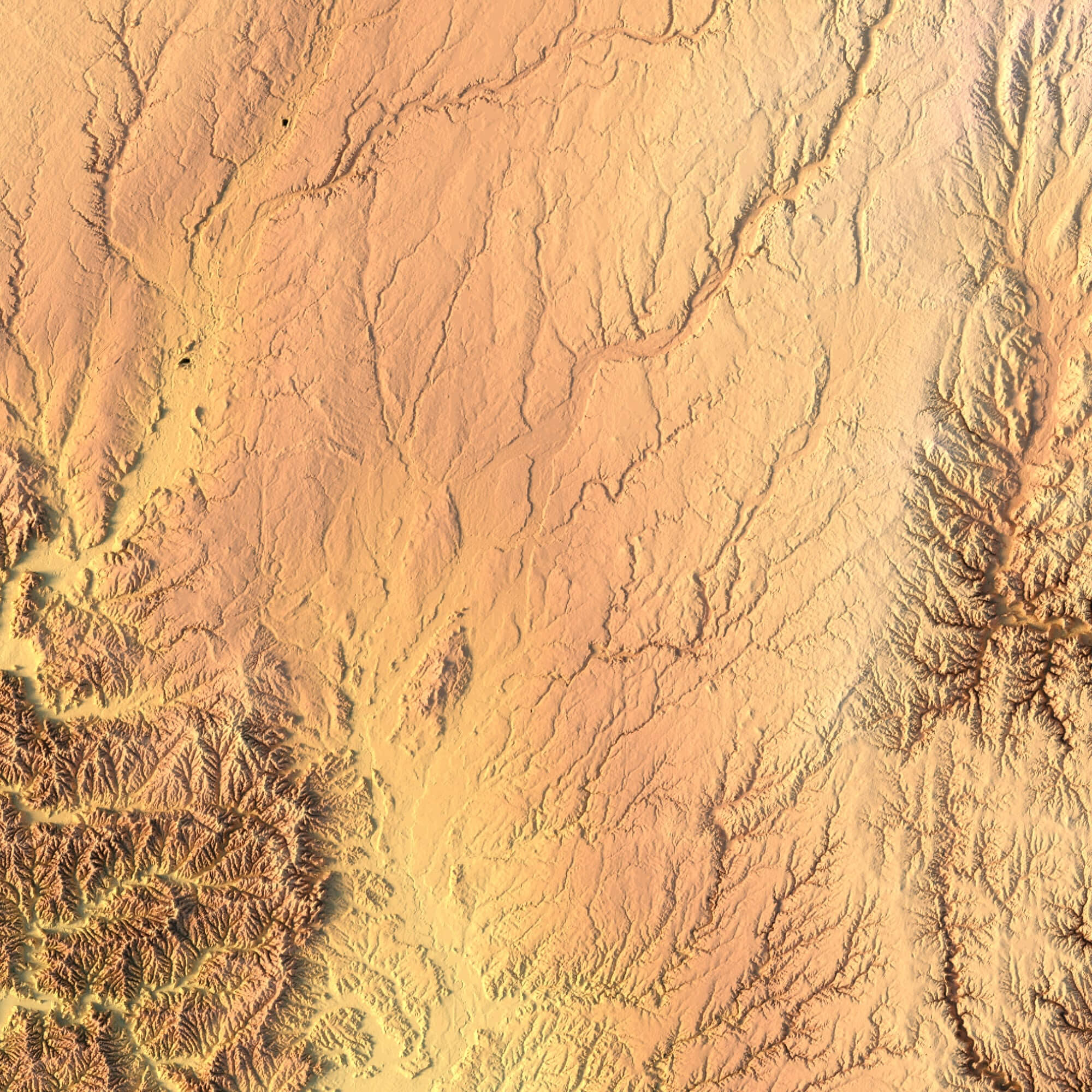 Indiana Topographic Map Stl Model by Shustrik