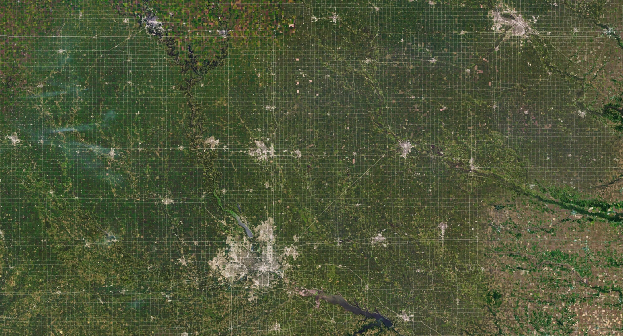 Iowa State Terrain 3D Map by Shustrik