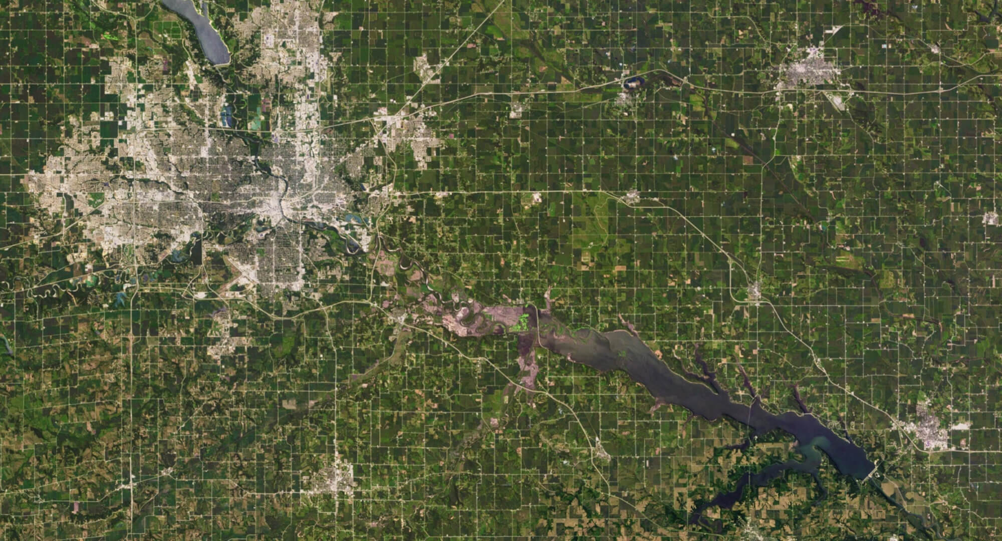Iowa State Terrain 3D Map by Shustrik