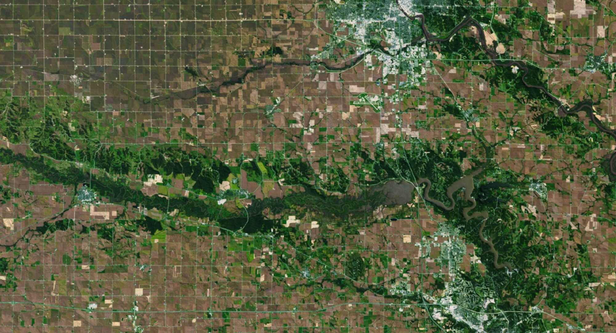 Iowa State Terrain 3D Map by Shustrik