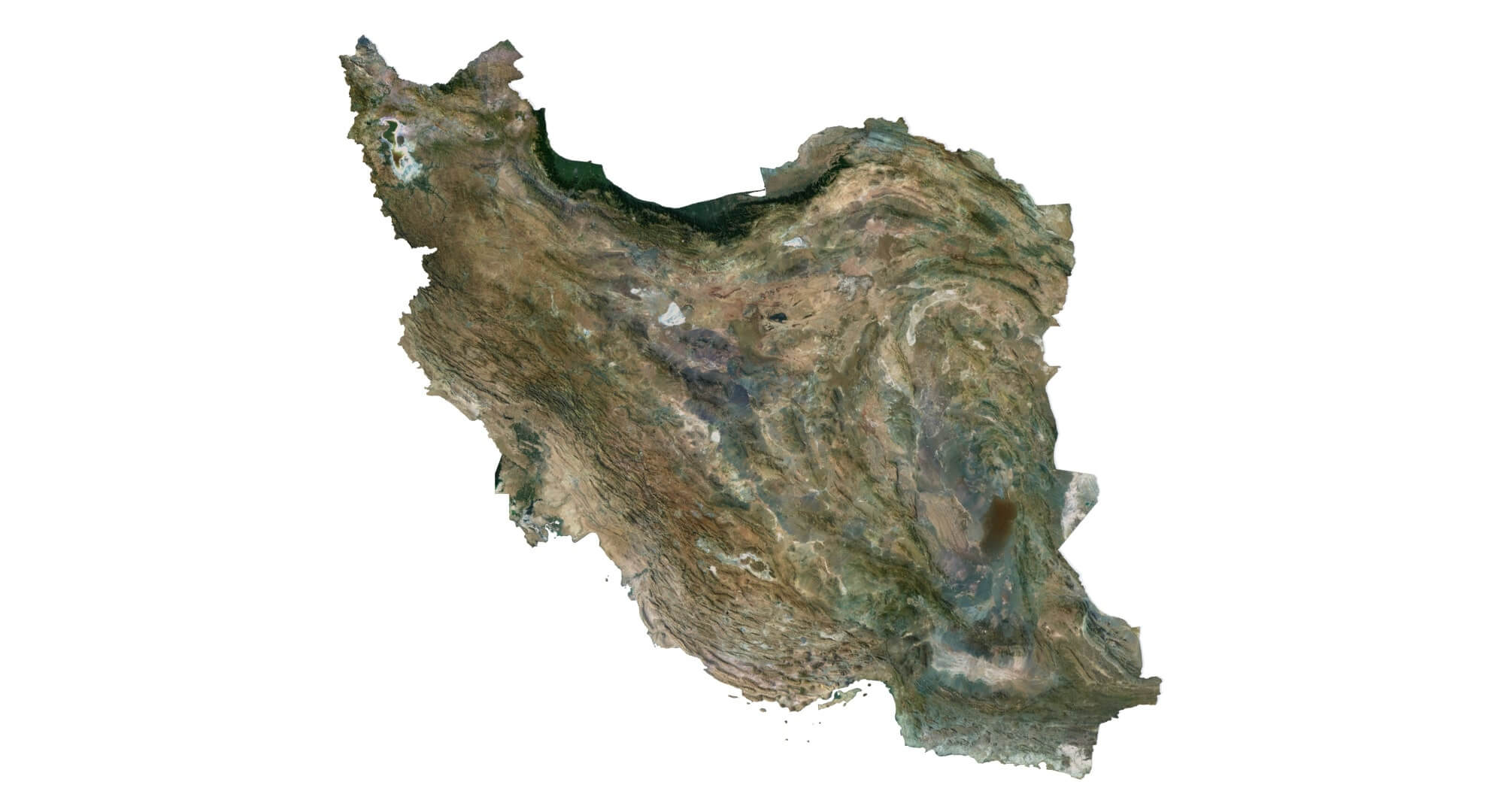 Iran Terrain 3D Map by Shustrik