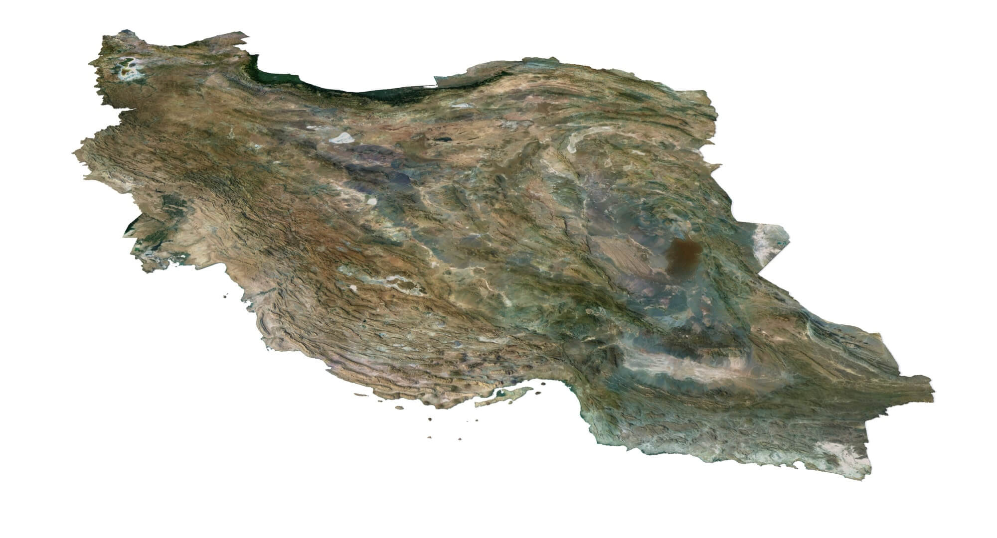 Iran Terrain 3D Map by Shustrik