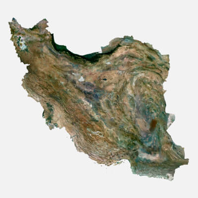 Iran Terrain 3D Map by Shustrik