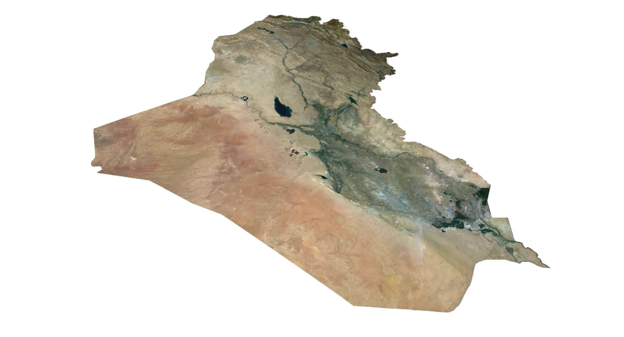 Iraq Terrain 3D Map by Shustrik