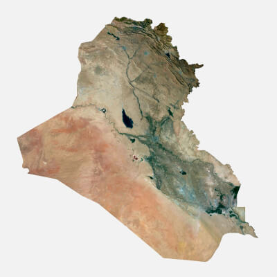 Iraq Terrain 3D Map by Shustrik