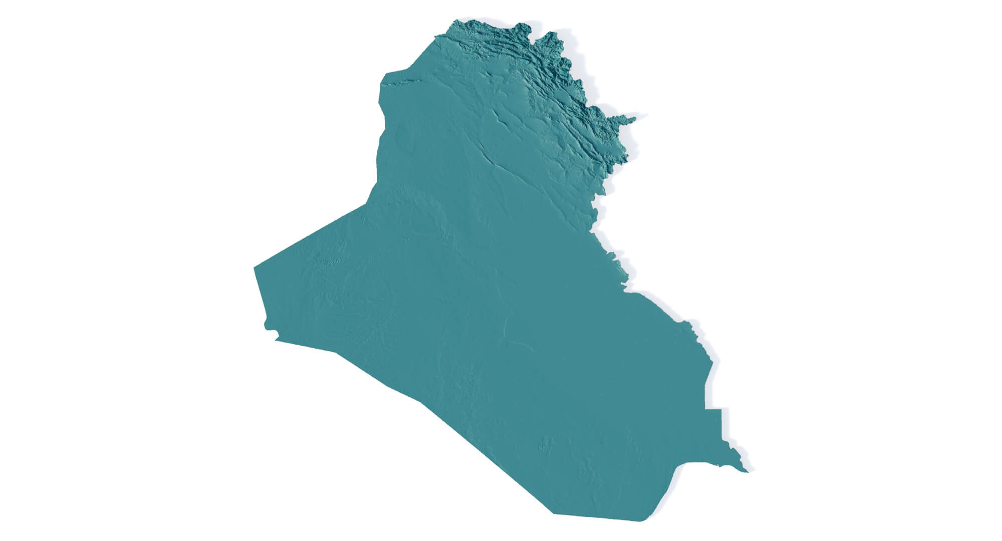 Iraq Terrain for CNC - 3D Print Model by Shustrik