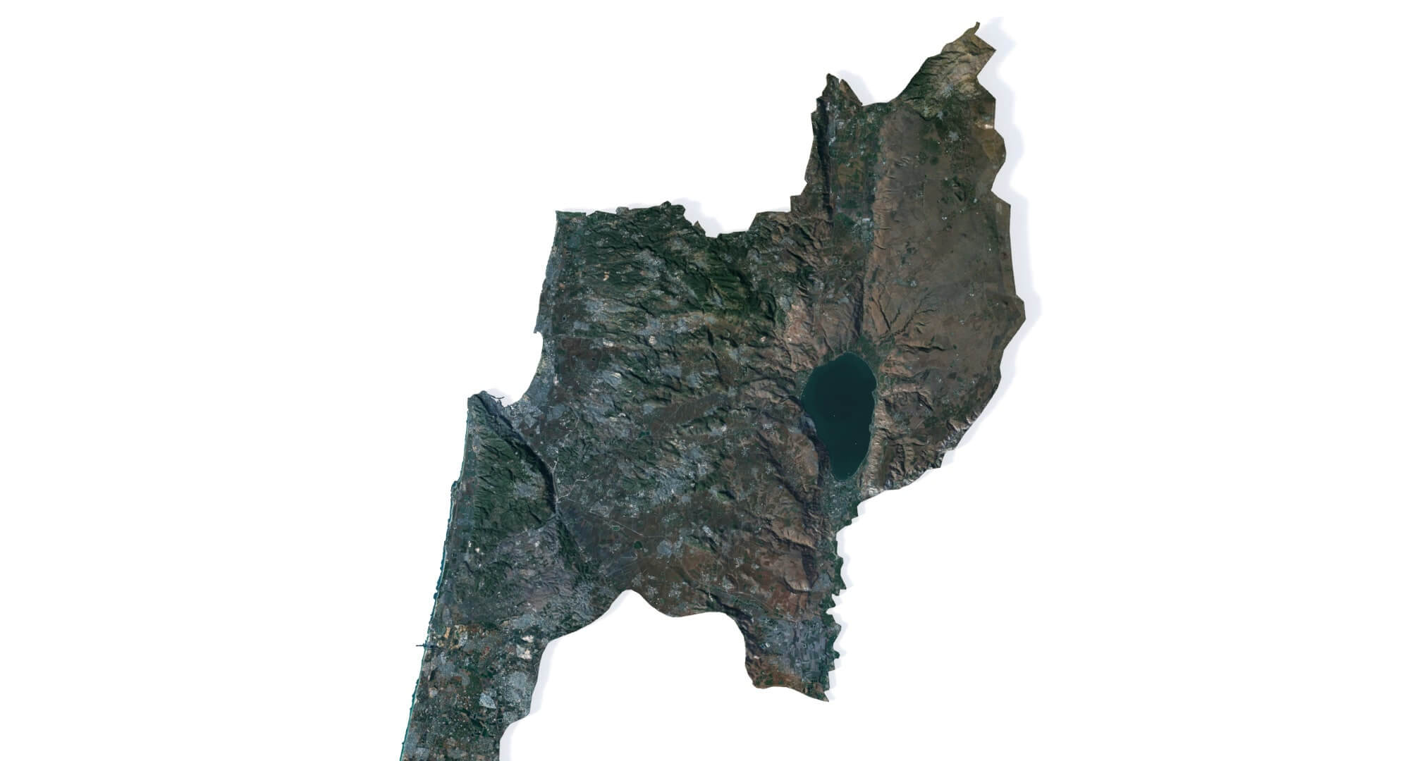 Israel Terrain 3D Map by Shustrik