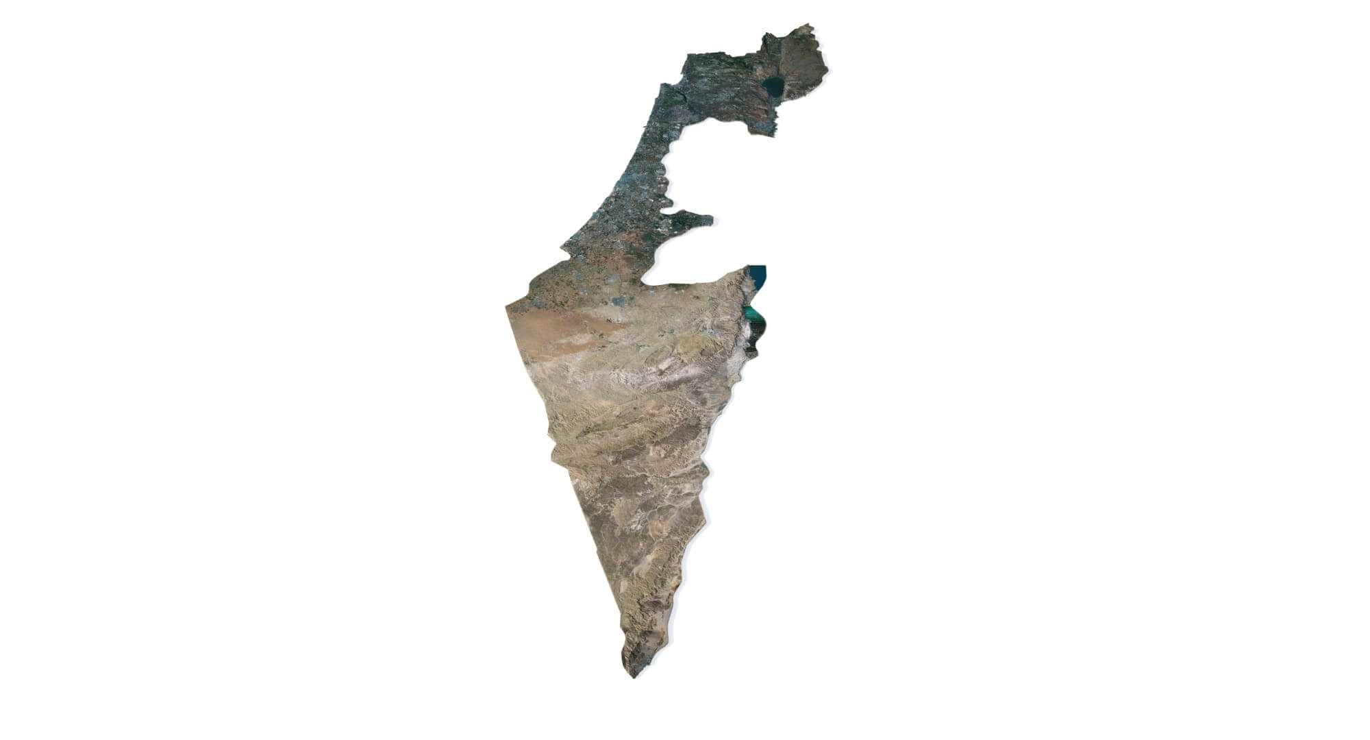 Israel Terrain 3D Map by Shustrik