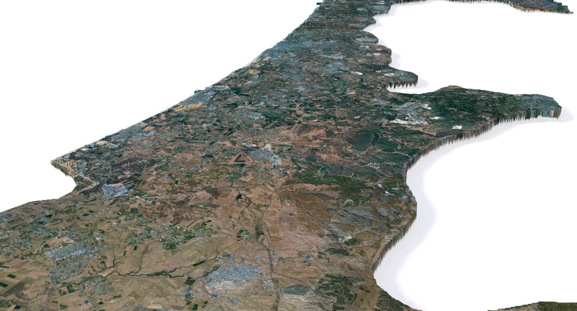 Israel Terrain 3D Map by Shustrik