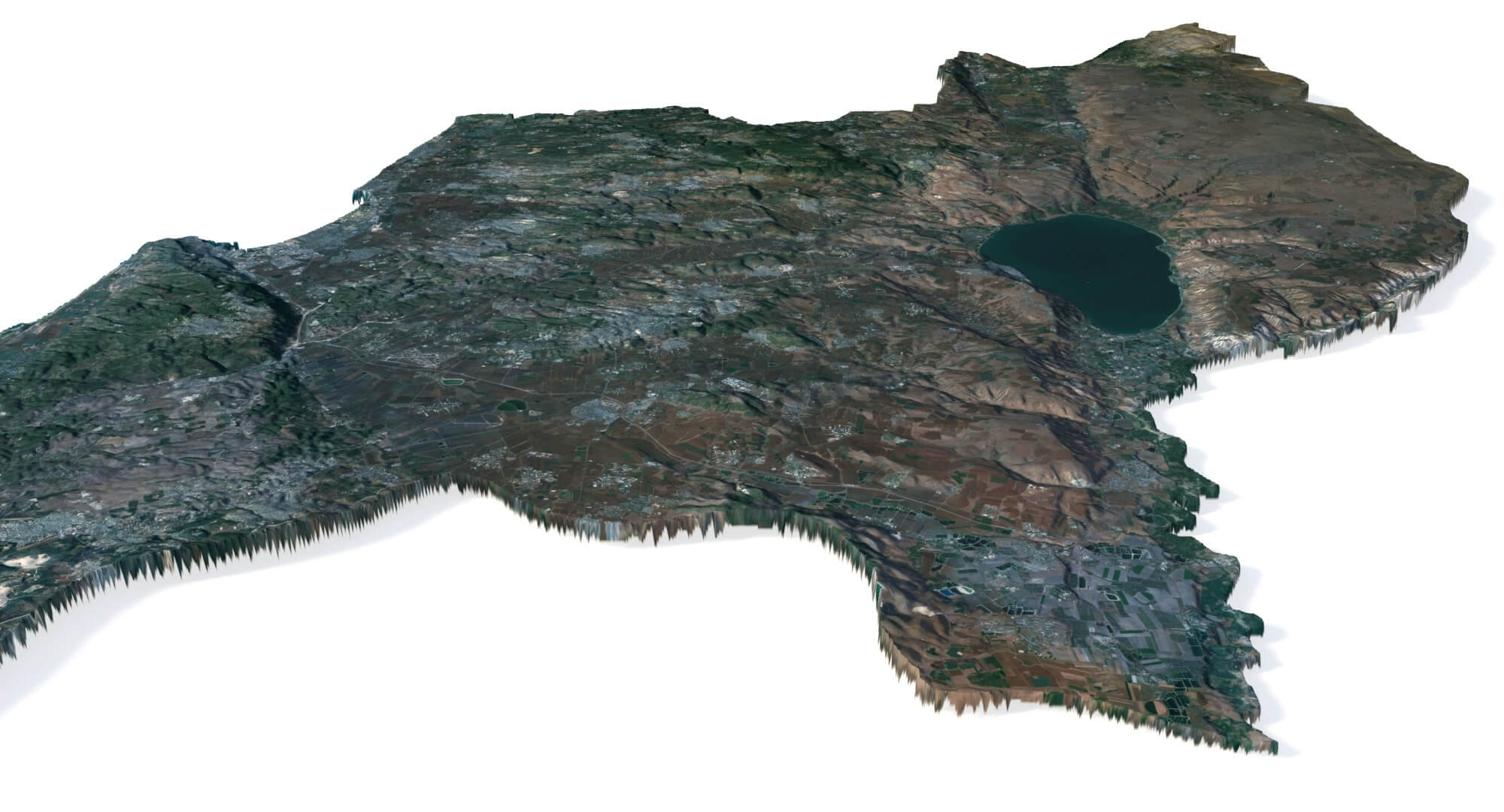 Israel Terrain 3D Map by Shustrik