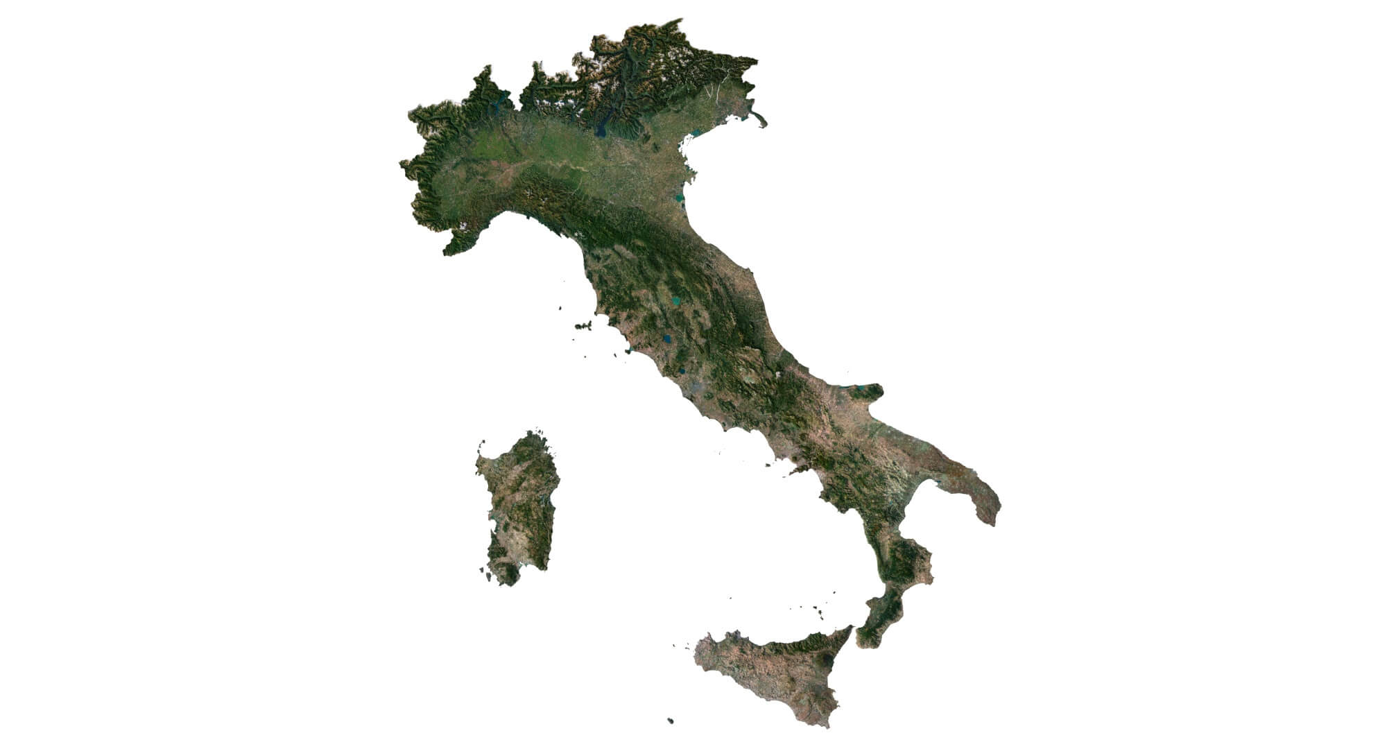 Italy Terrain 3D Map by Shustrik