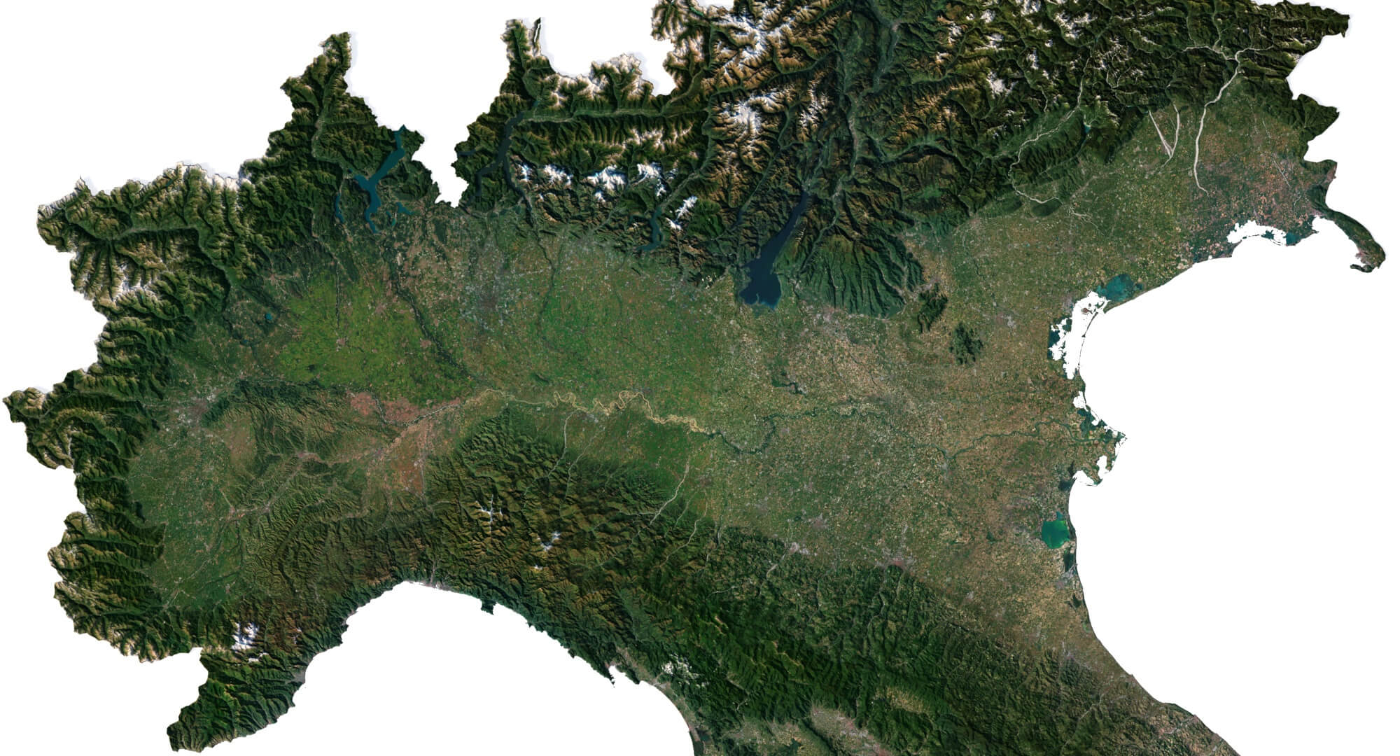 Italy Terrain 3D Map by Shustrik