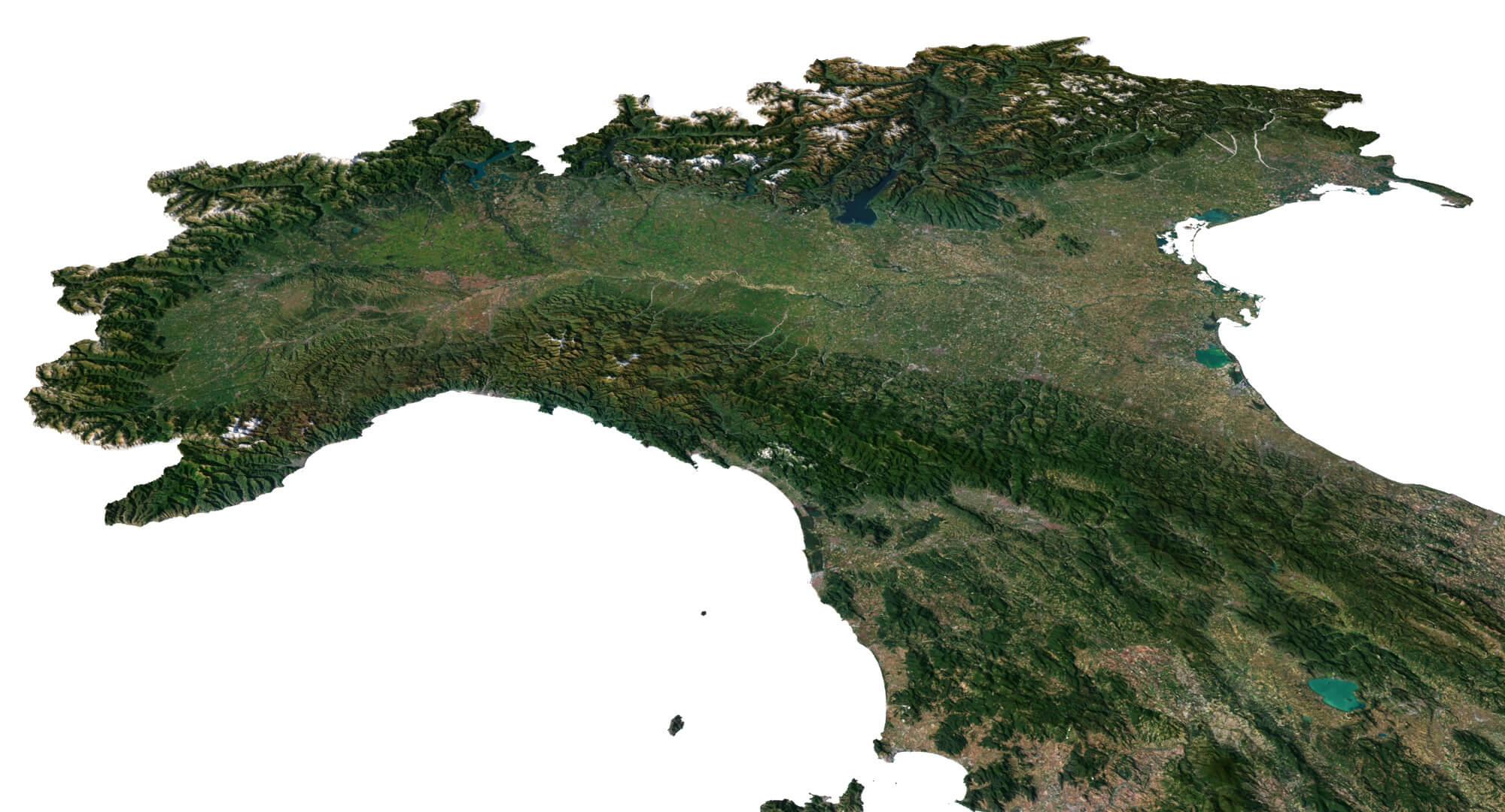 Italy Terrain 3D Map by Shustrik