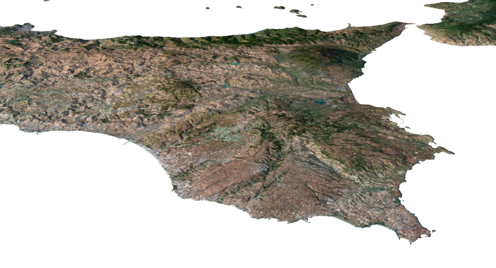 Italy Terrain 3D Map by Shustrik