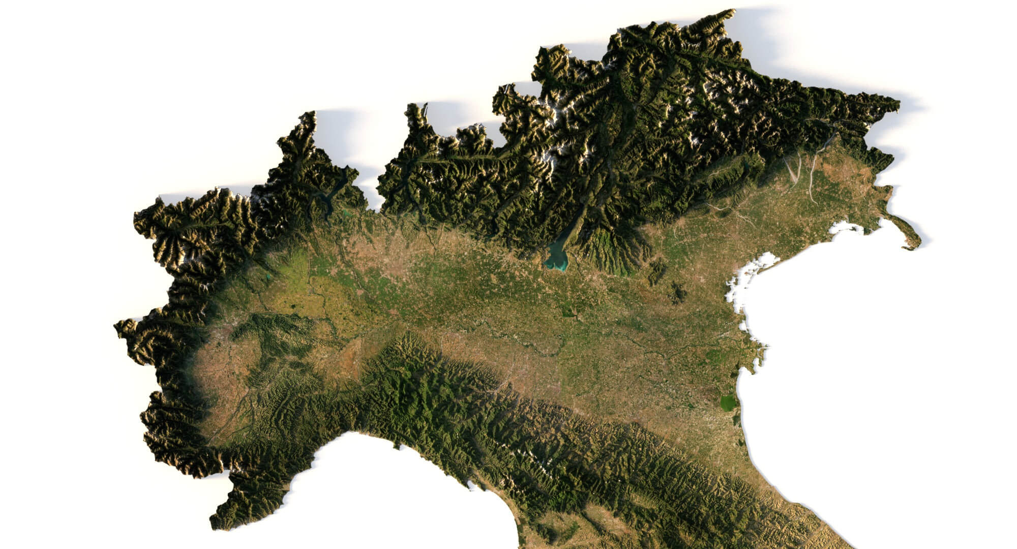 Italy Terrain - 3D Model by Shustrik