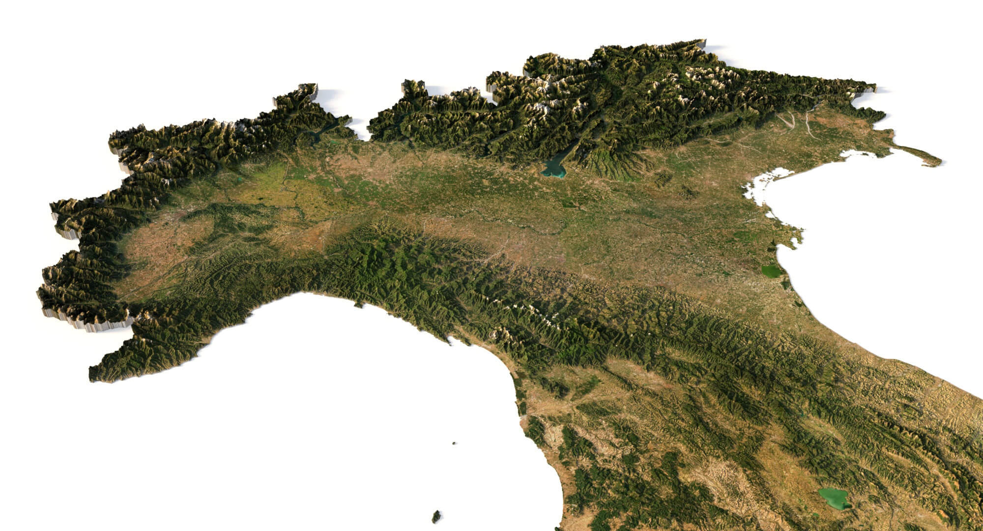 Italy Terrain - 3D Model by Shustrik