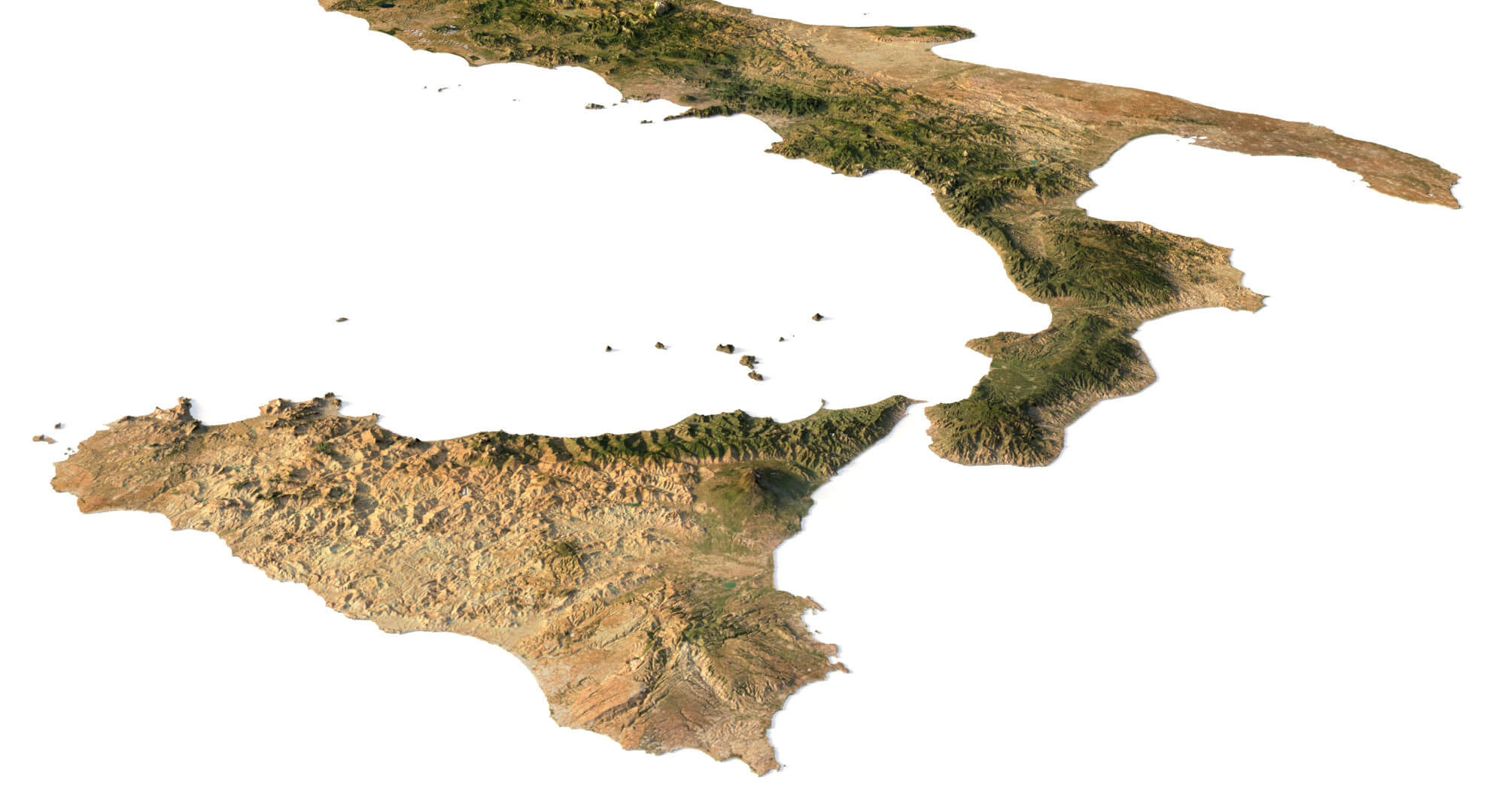 Italy Terrain - 3D Model by Shustrik