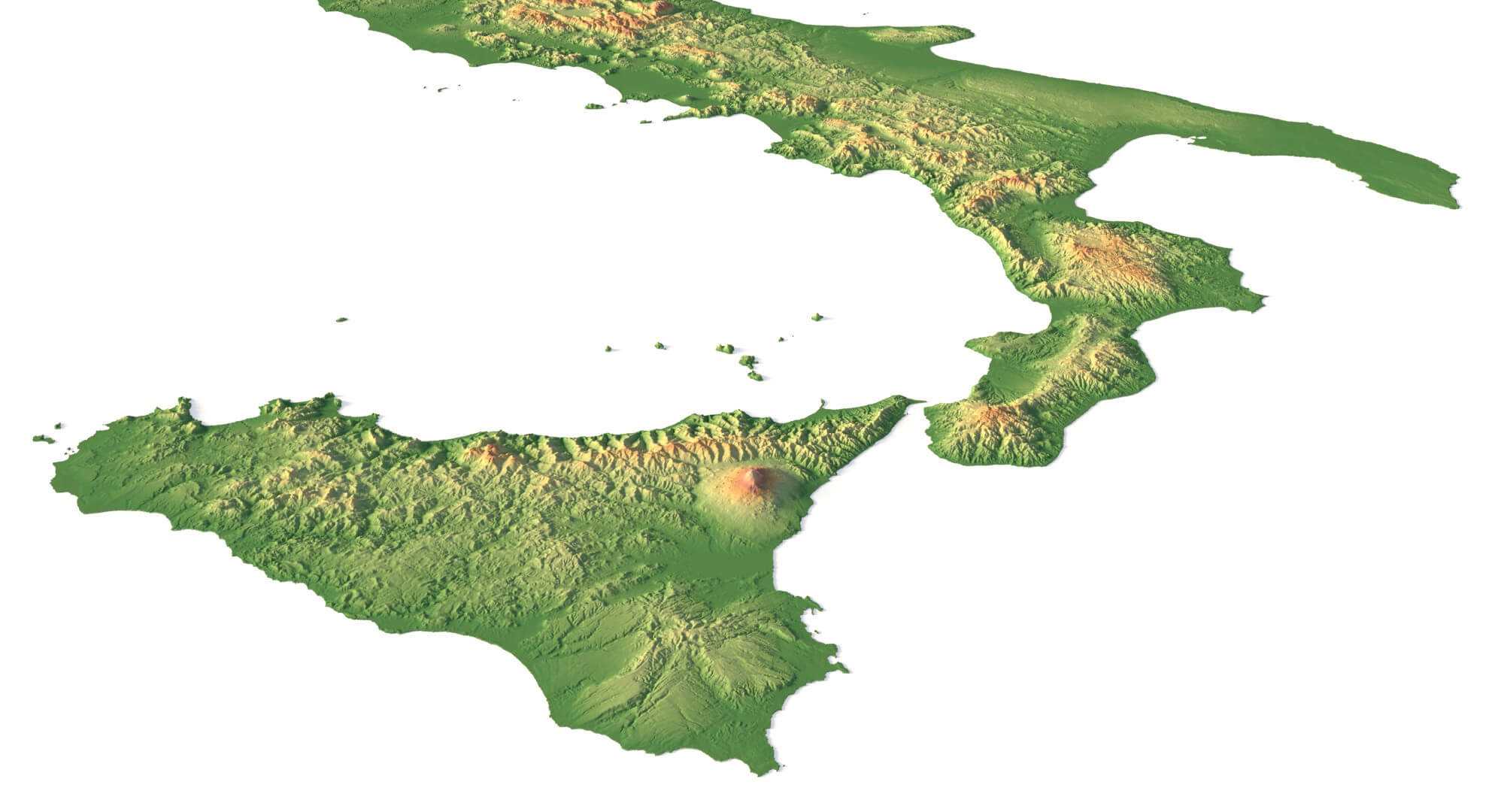 Italy Terrain - 3D Model by Shustrik