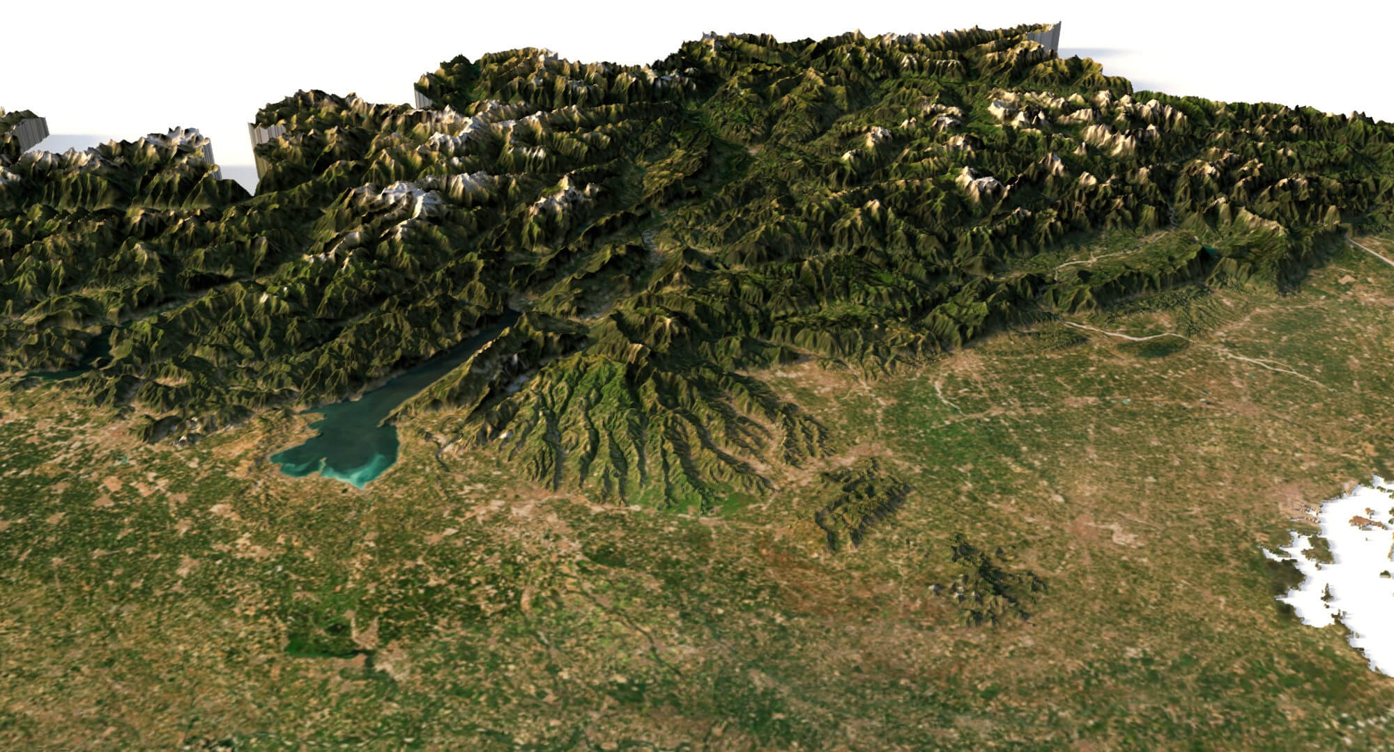 Italy Terrain - 3D Model by Shustrik