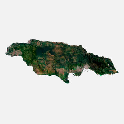 Jamaica Terrain 3D Map by Shustrik