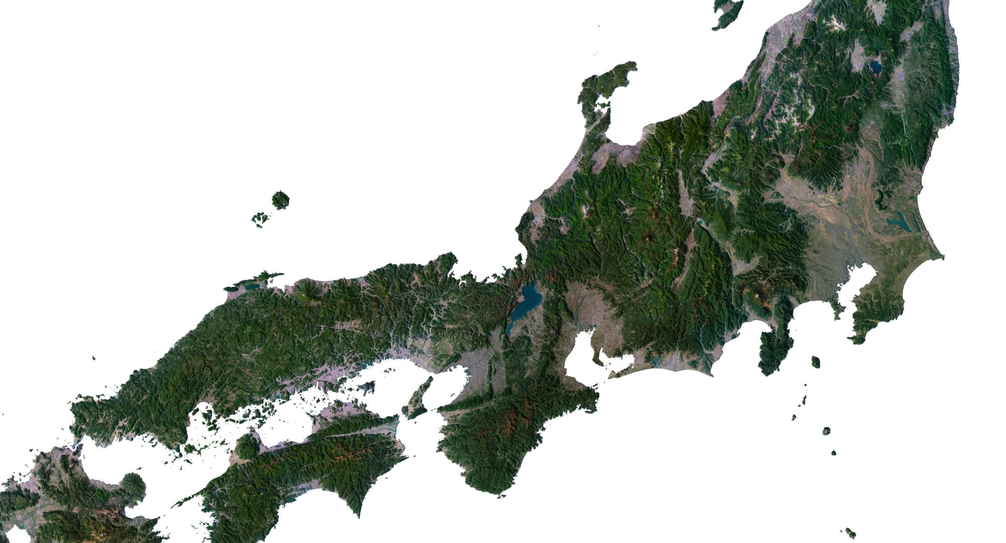 Japan Terrain 3D Map by Shustrik