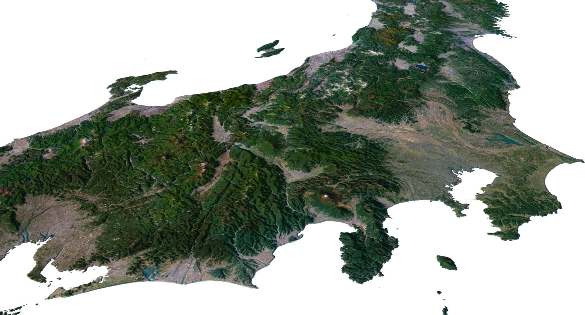 Japan Terrain 3D Map by Shustrik