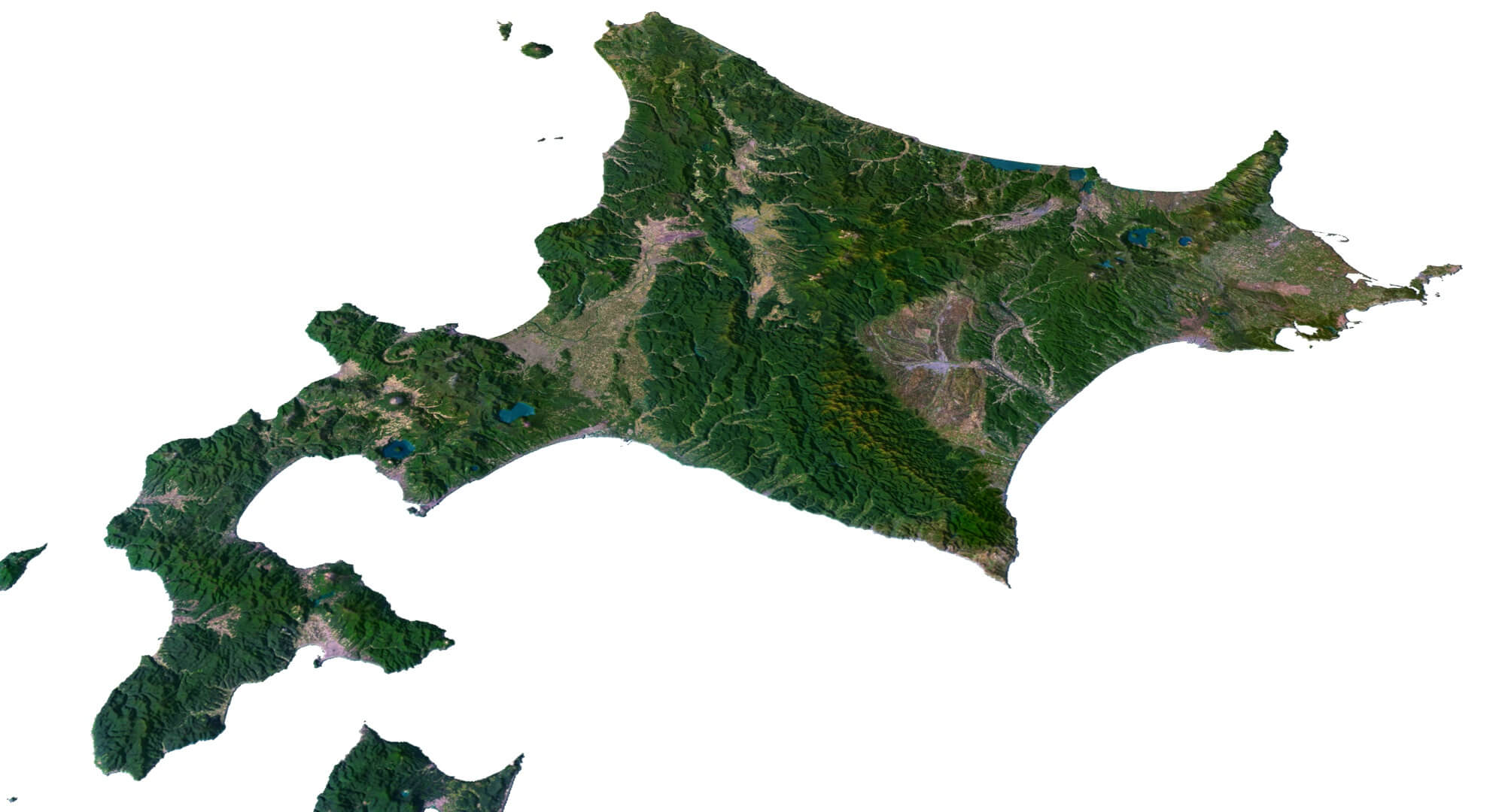 Japan Terrain 3D Map by Shustrik