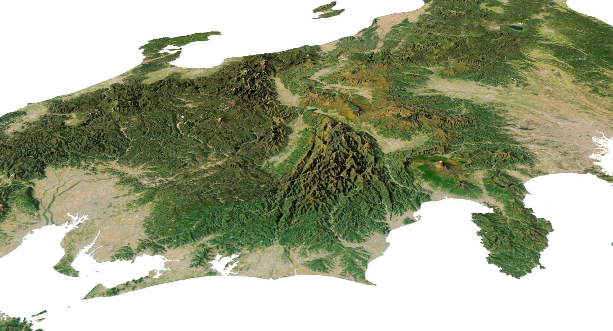 Japan Terrain - 3D Model by Shustrik