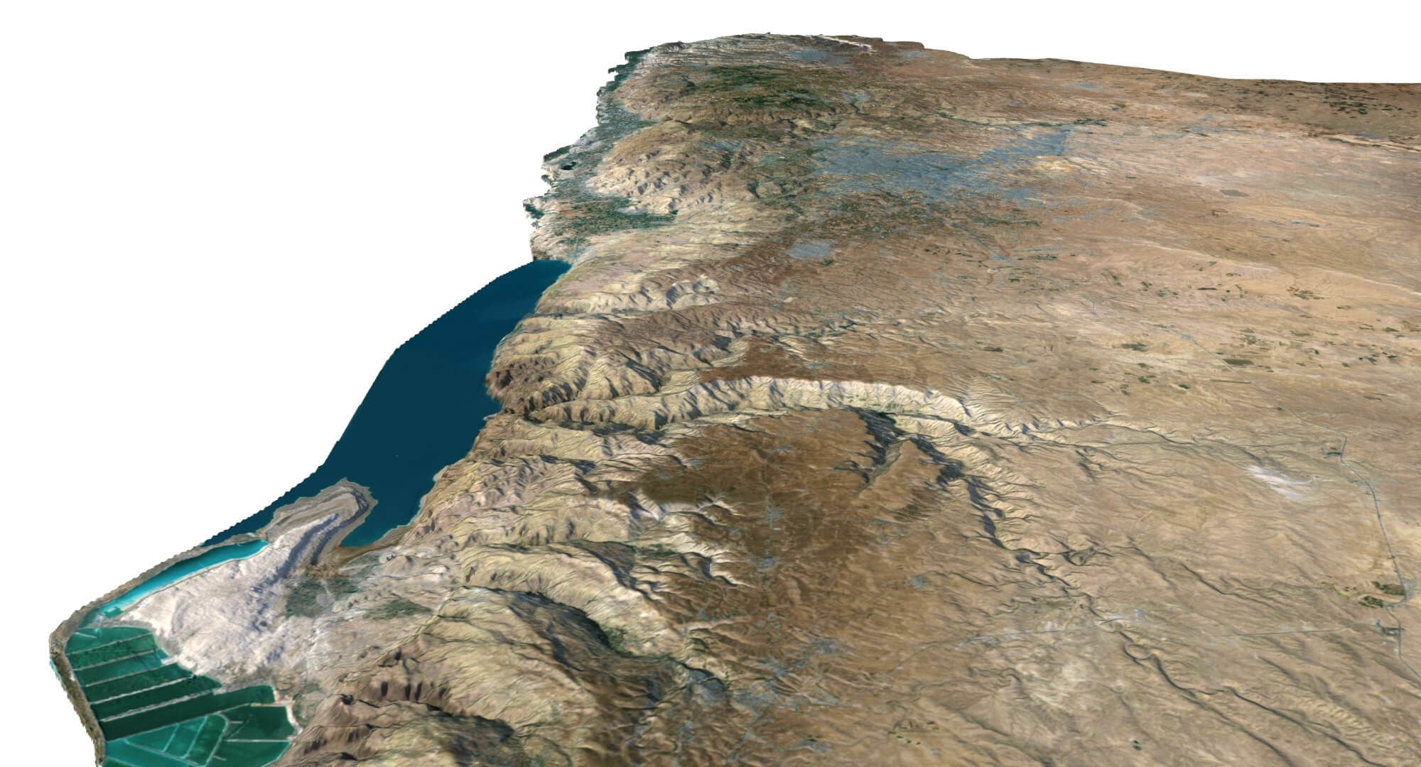 Jordan Terrain 3D Map by Shustrik