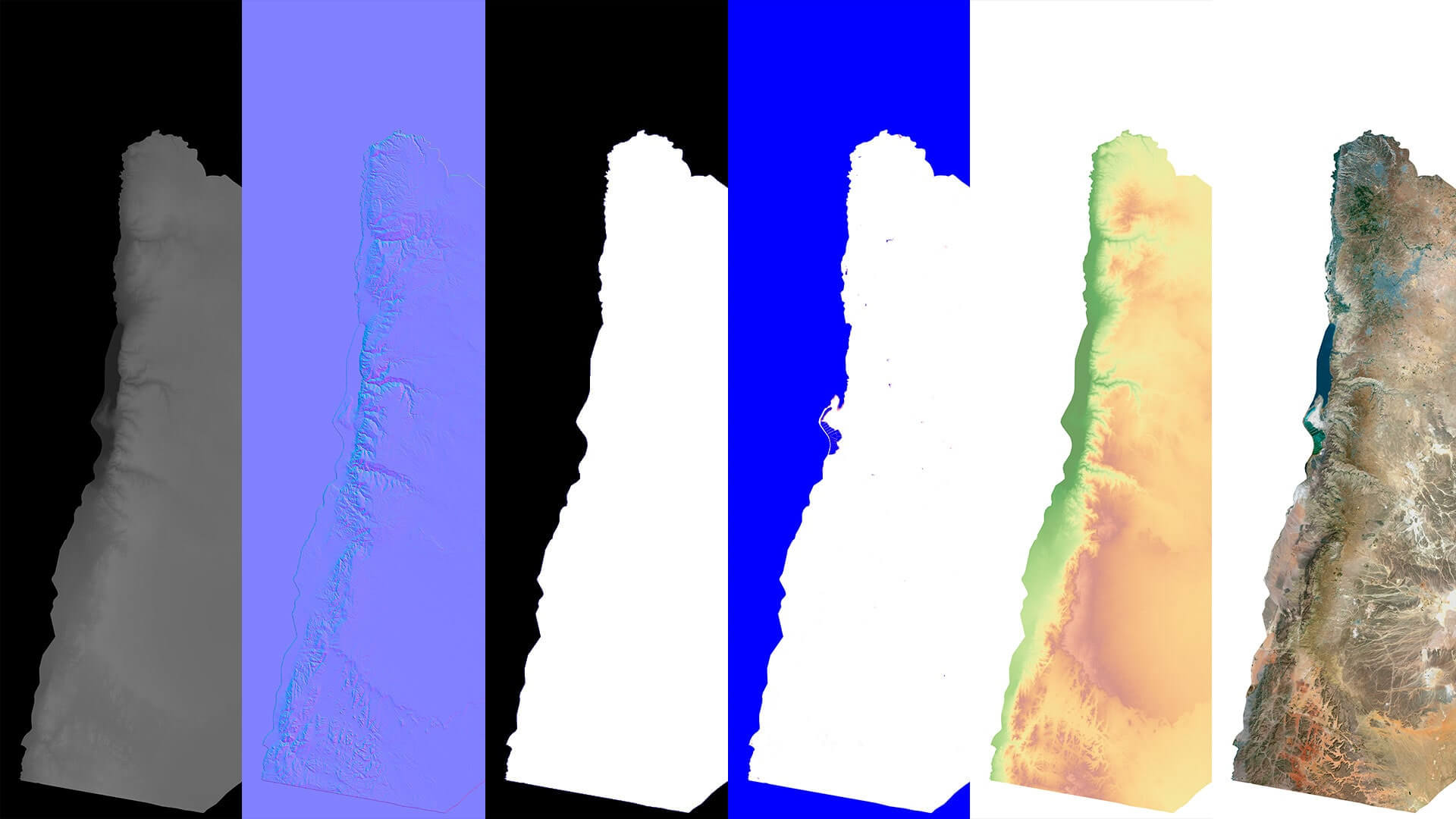 Jordan Terrain 3D Map by Shustrik