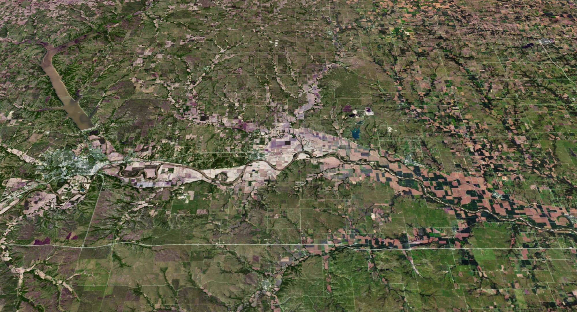 Kansas State Terrain 3D Map by Shustrik